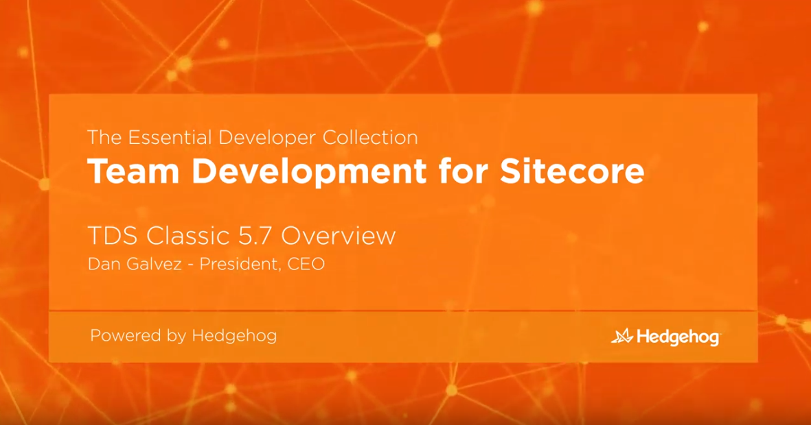 TDS 5.7: Sitecore Helix, Sitecore Performance Improvements